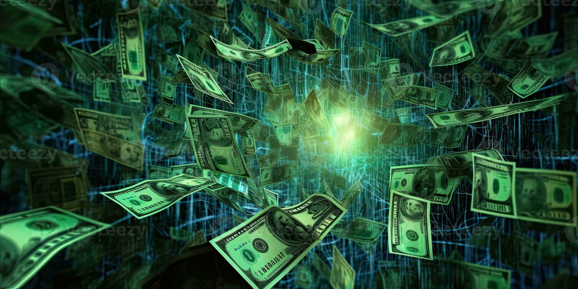 Abstract technology business, money ,data background design, generative ...