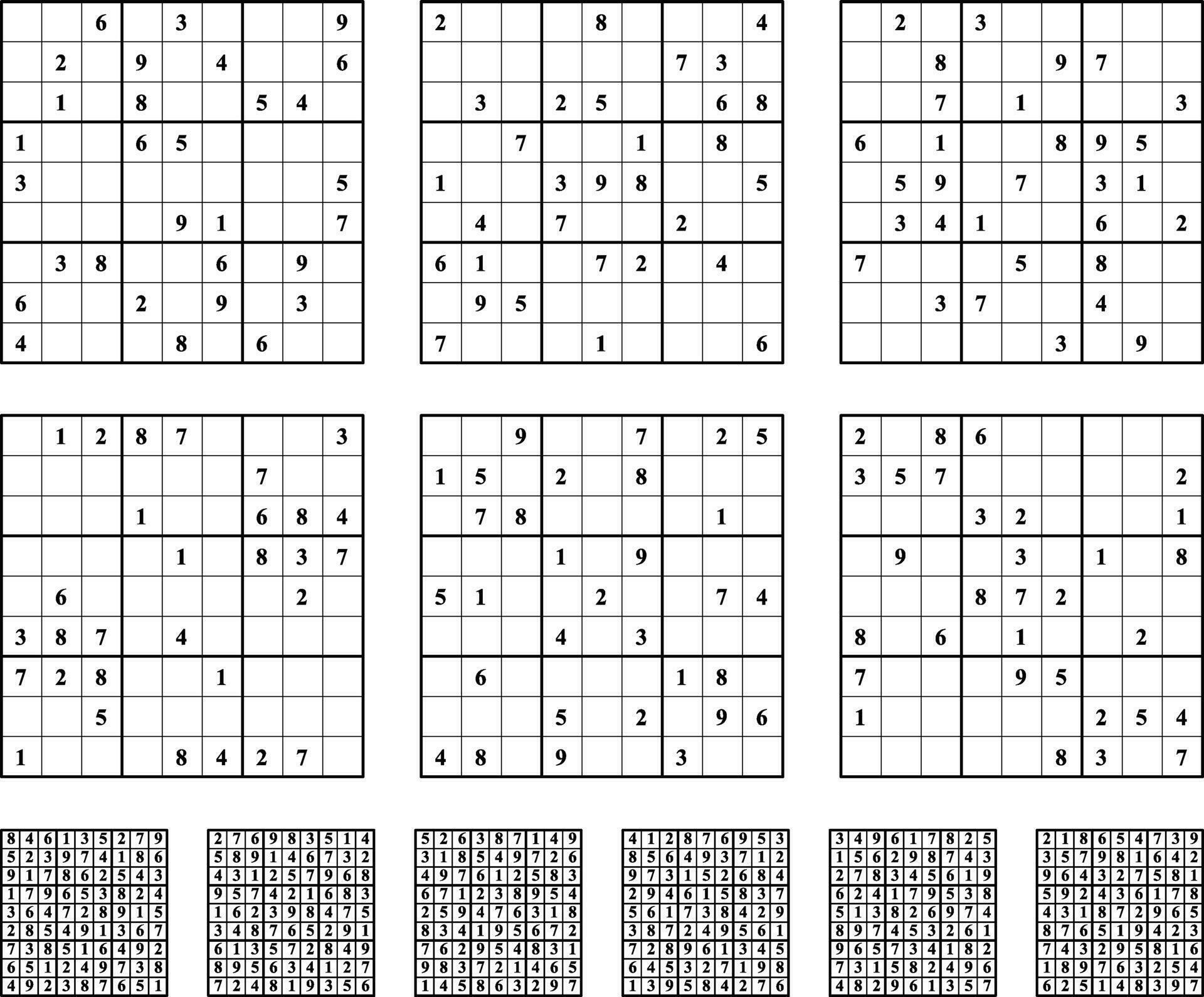 Sudoku Game Set With Answers Simple Vector Design 28532074 Vector Art