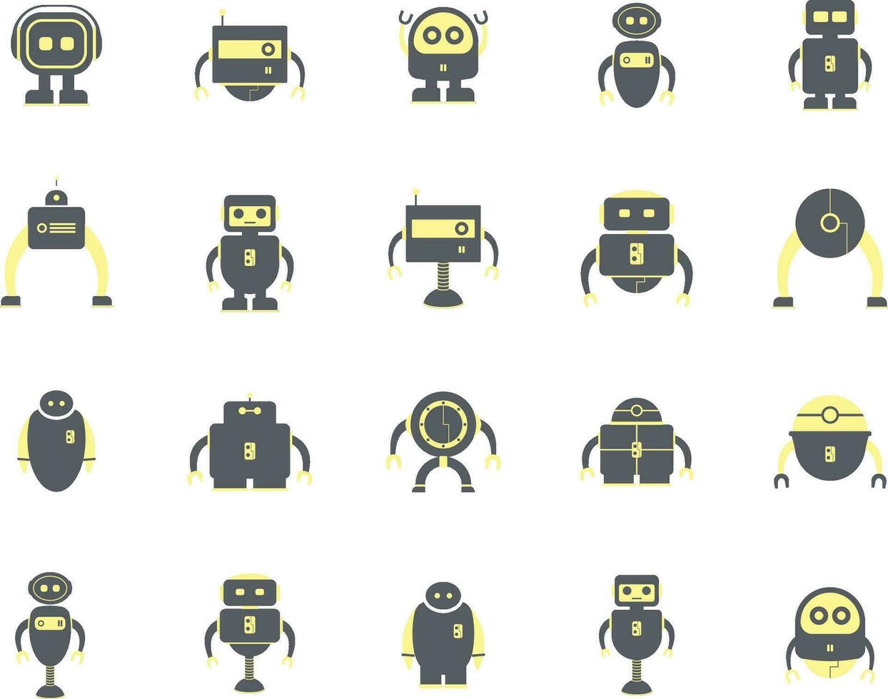 Robot Flat Design 28536840 Vector Art at Vecteezy