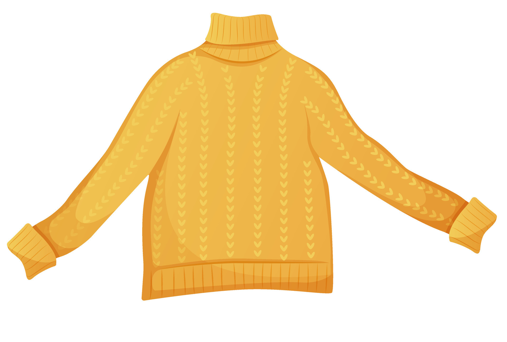 Yellow warm sweater isolated on white 28537051 Vector Art at Vecteezy Yellow warm sweater isolated on white 28537051 Vector Art at Vecteezy