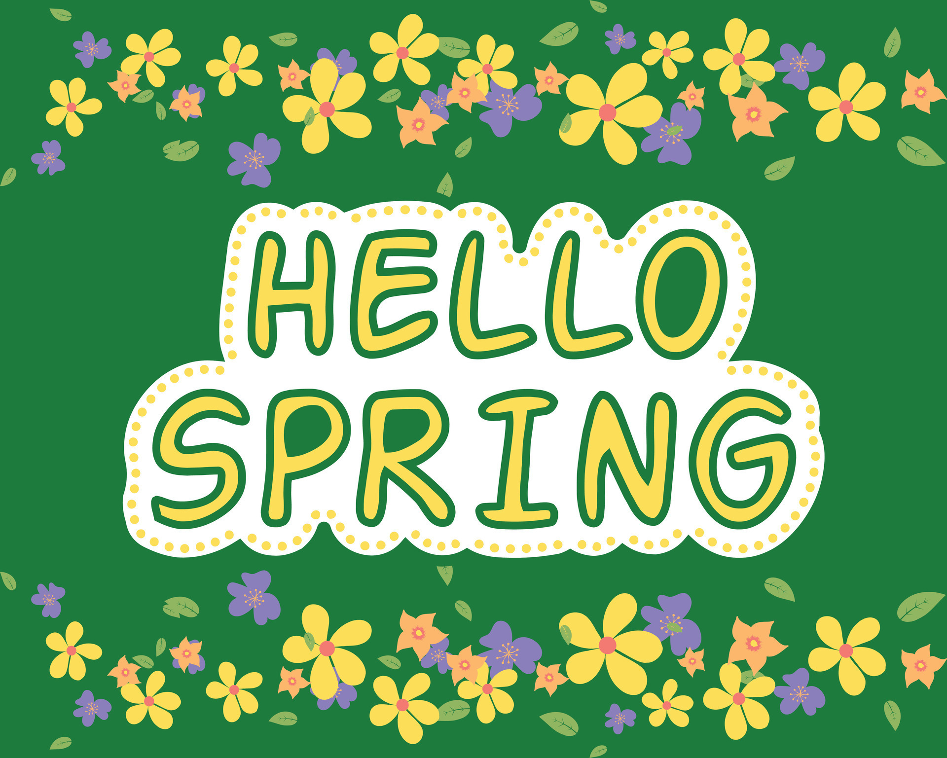 Hello Spring illustration design 28537621 Vector Art at Vecteezy