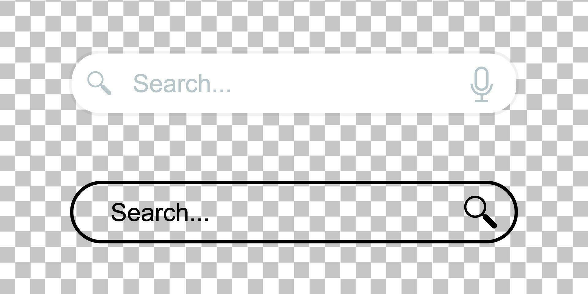 Search address and navigation bar icon. Search bar design web UI ...