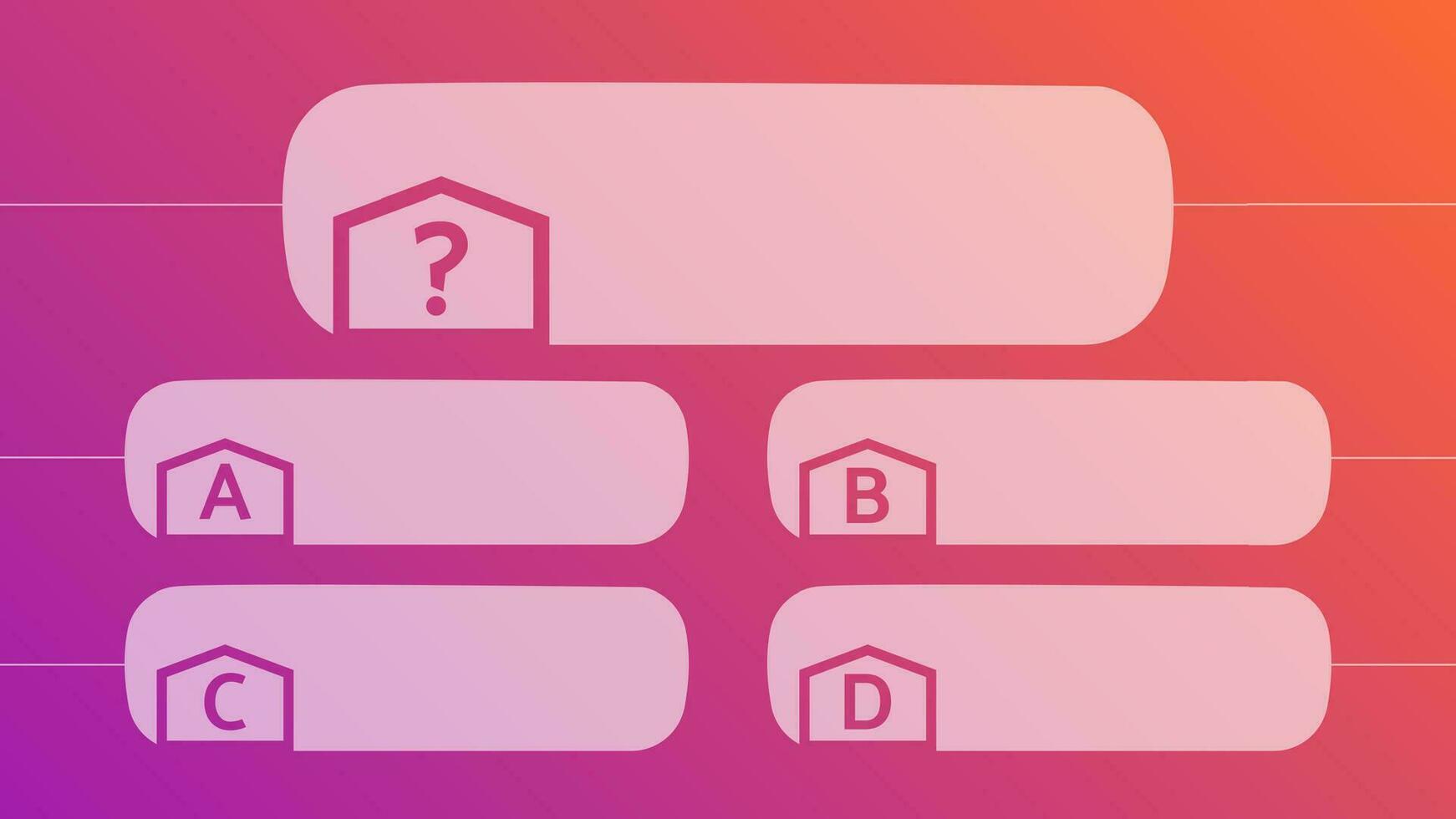 Multiple choice quiz template 28538114 Vector Art at Vecteezy