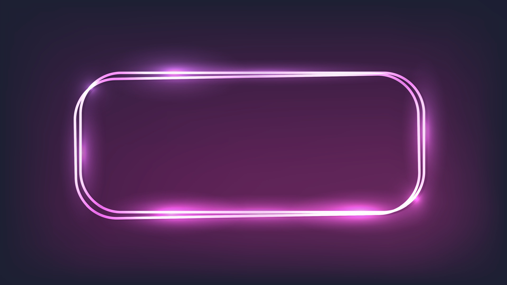 Neon double rounded rectangular frame 28538134 Vector Art at Vecteezy