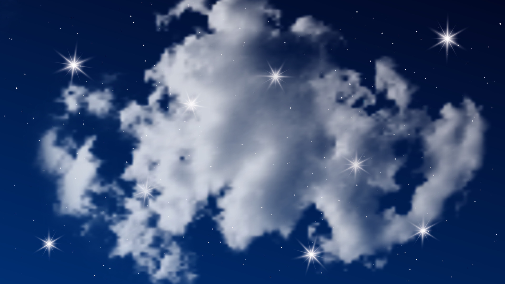 Night sky with clouds and many stars. Abstract nature background with ...
