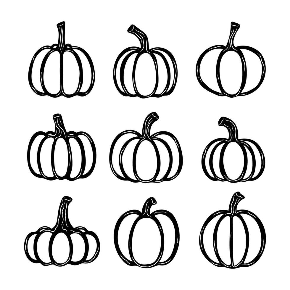 Pumpkin Silhouette Clip Art