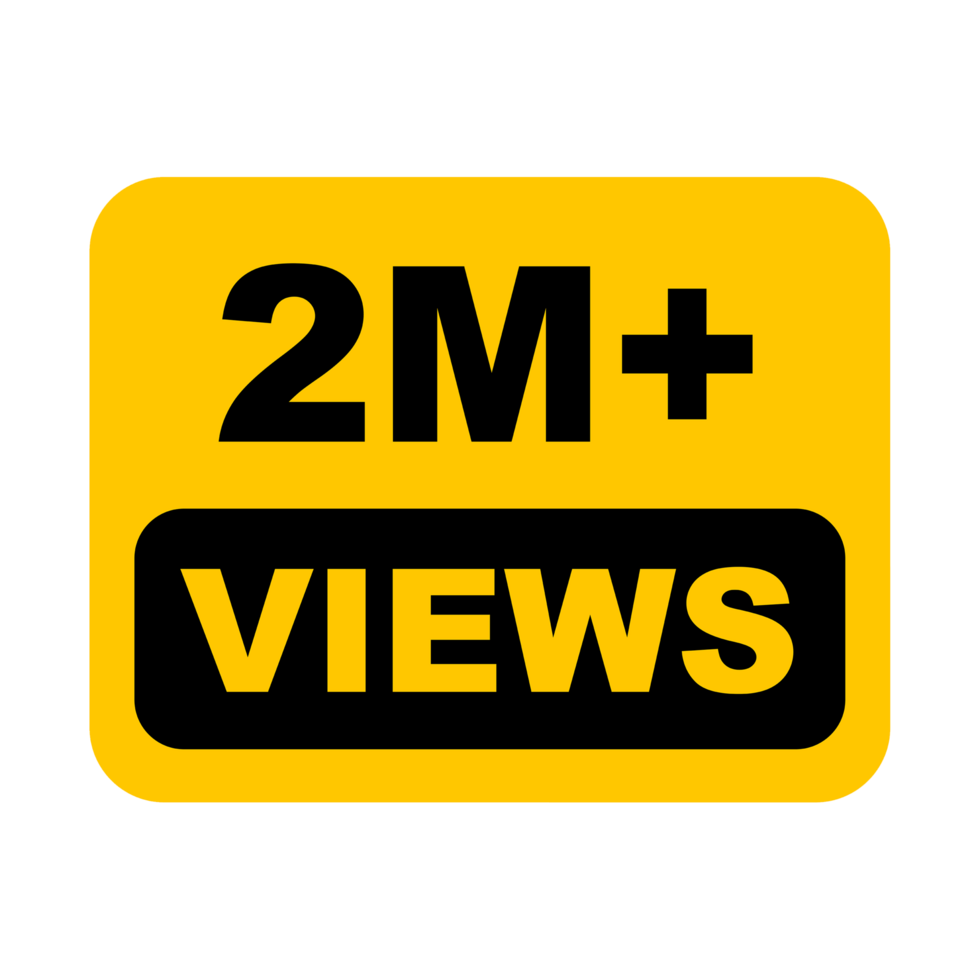 2M, 2M Views, 2M Views Png 28542042 PNG