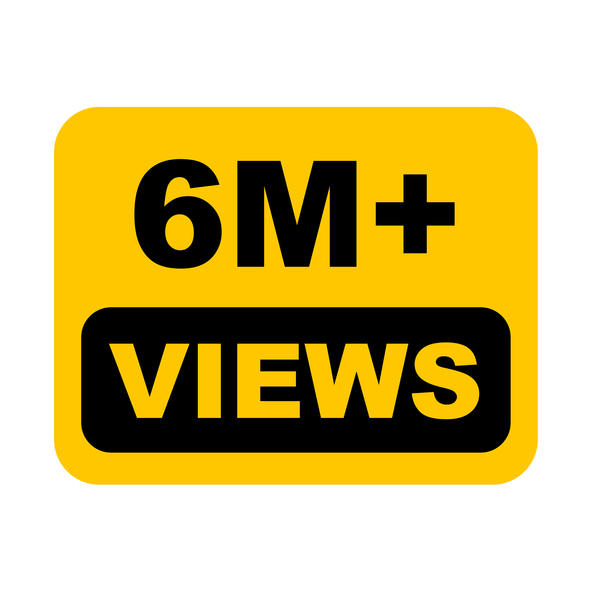 6M, 6M Views, 6M Views Png 28542066 PNG