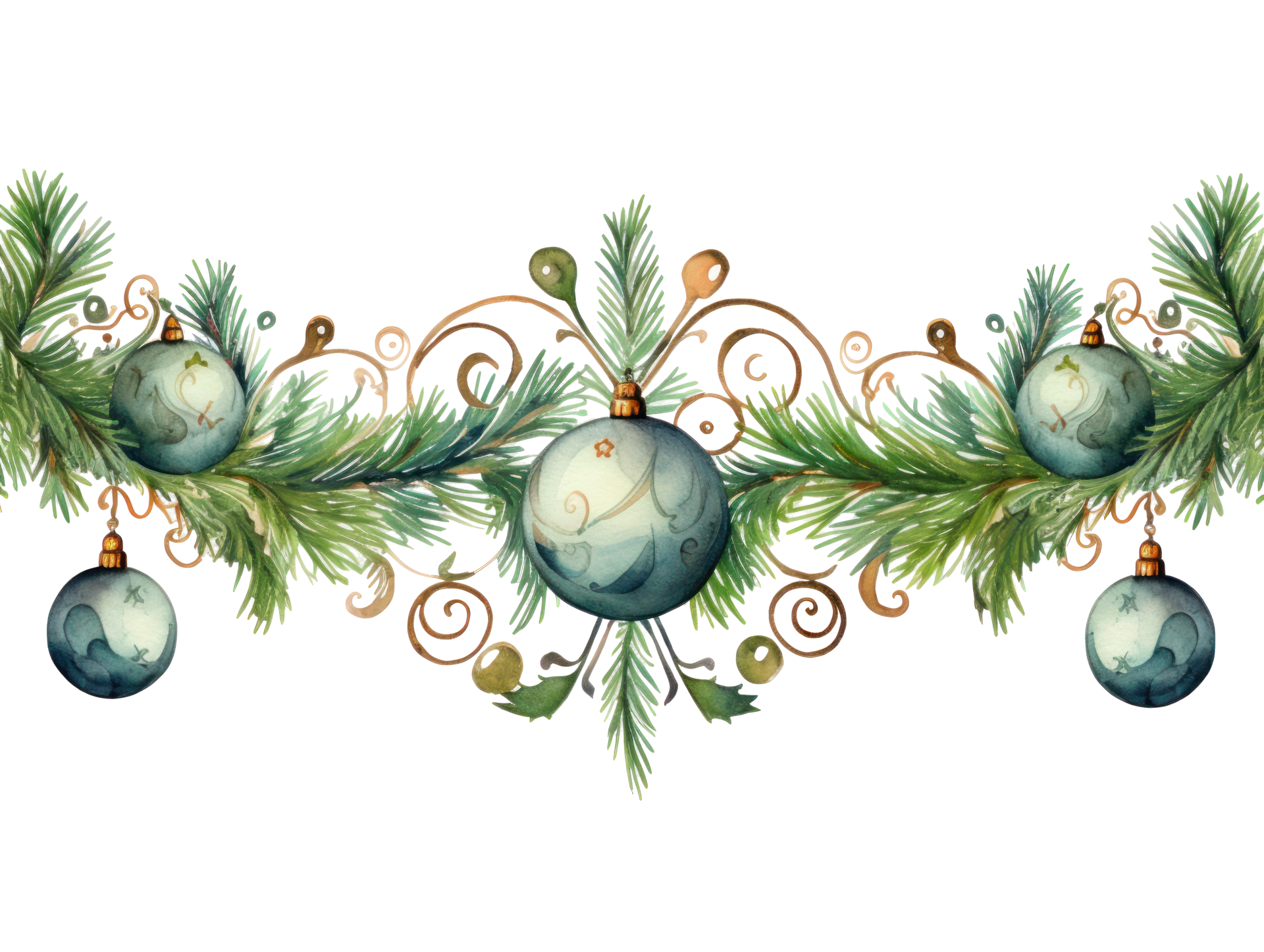 Watercolor Christmas Decoration 28542754 Png