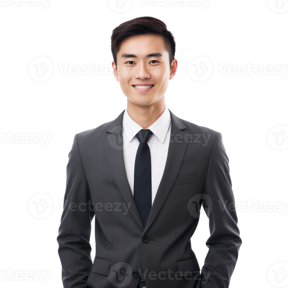 Chinese smiling businessman isolated 28542765 PNG