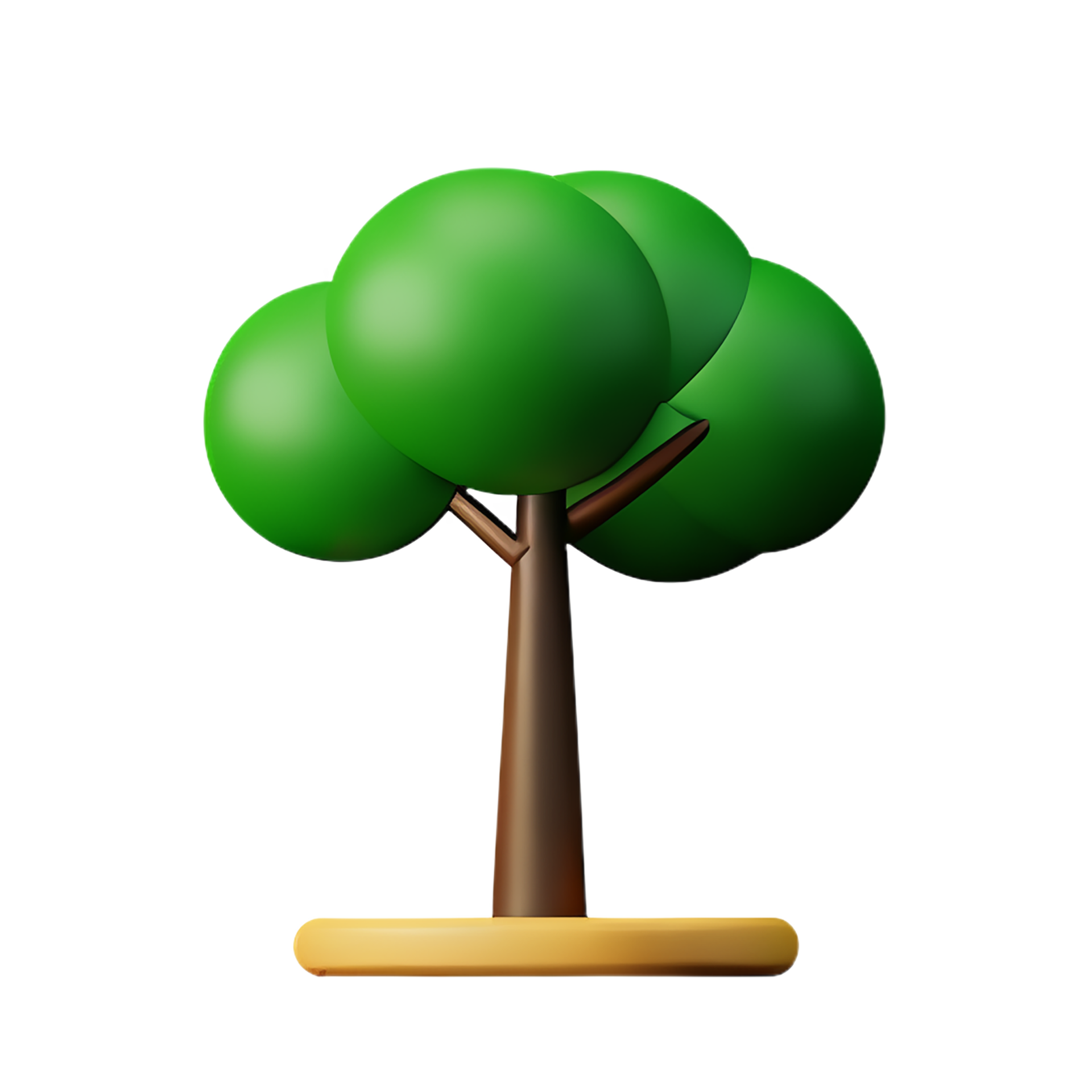 Tree 3d icon illustration 28542841 PNG