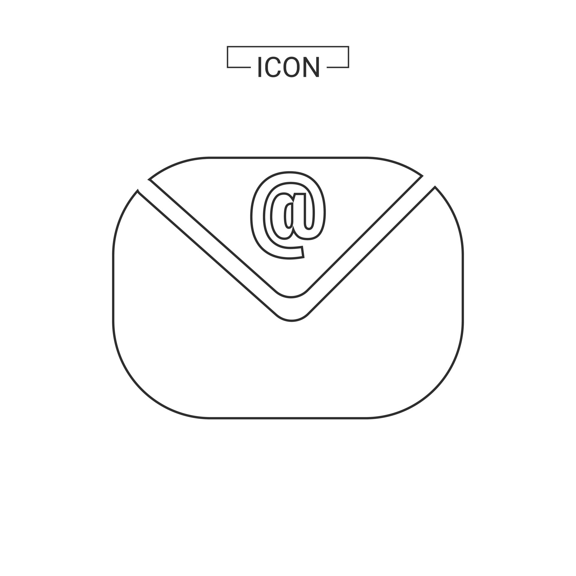 Email icon. e-mail symbol graphics for web icon collections 28545950 ...