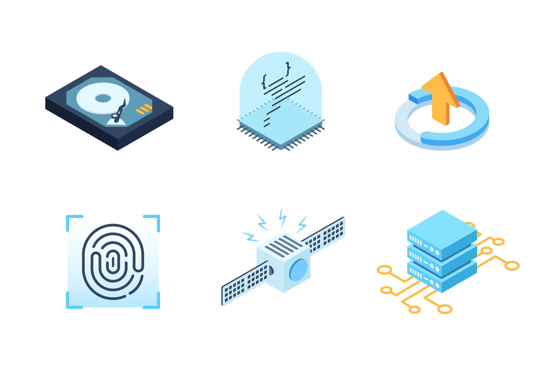 Digital Infrastructure Element Isometric Icons Set 28547975 Vector Art At Vecteezy