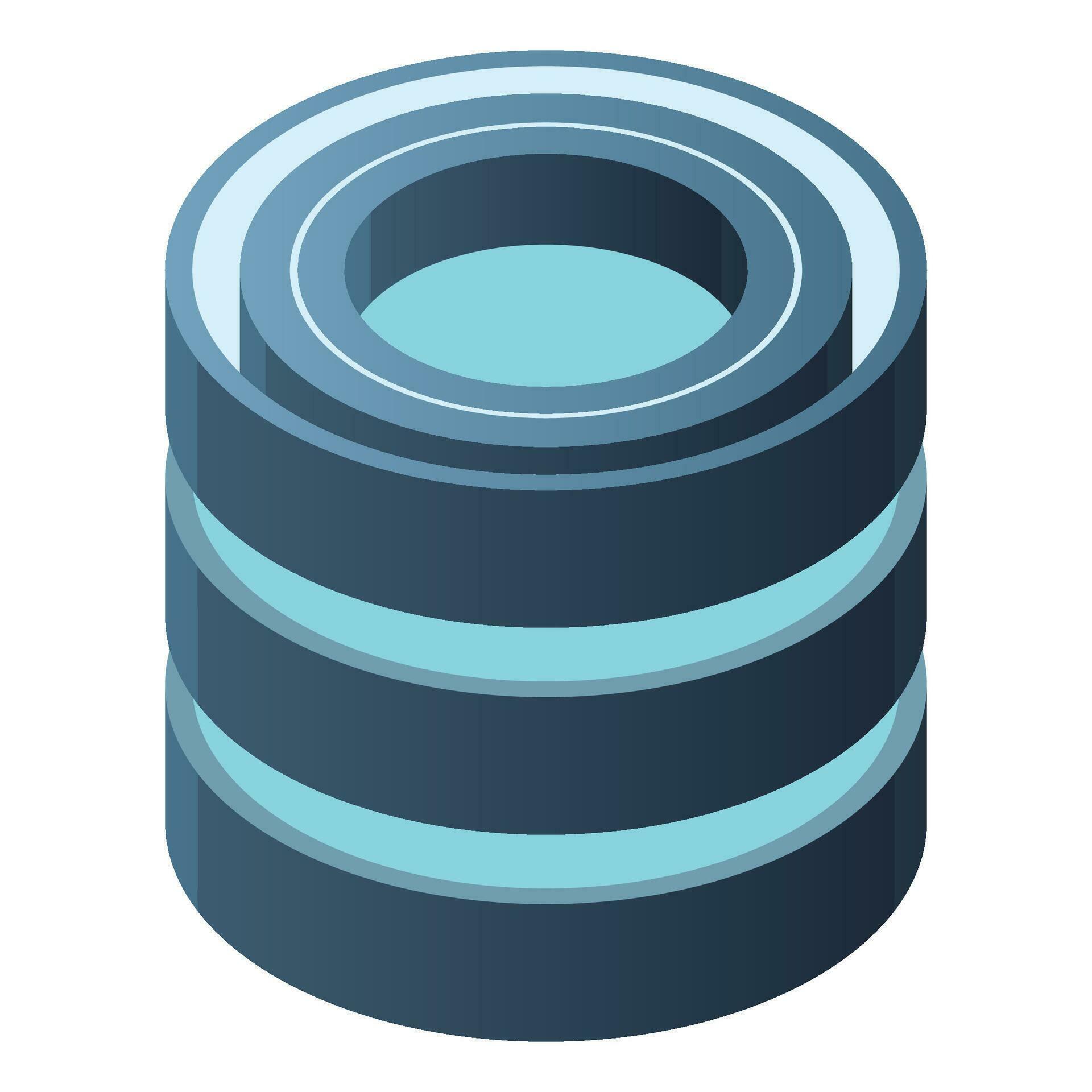 Isometric Cloud Database Cloud Computing And File Cloud Storage Modern Technology Vector