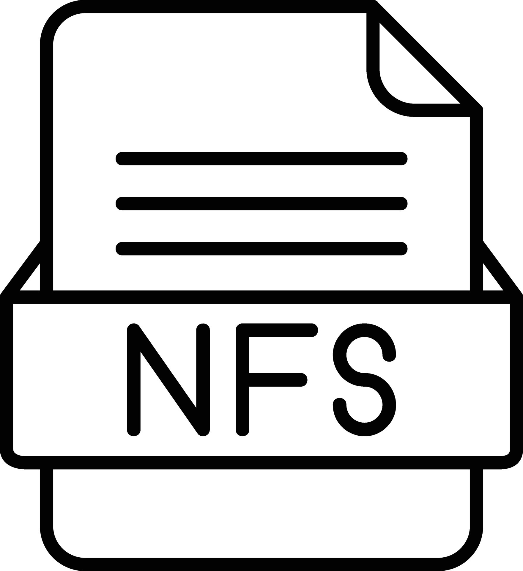 NFS File Format Line Icon 28550109 Vector Art at Vecteezy