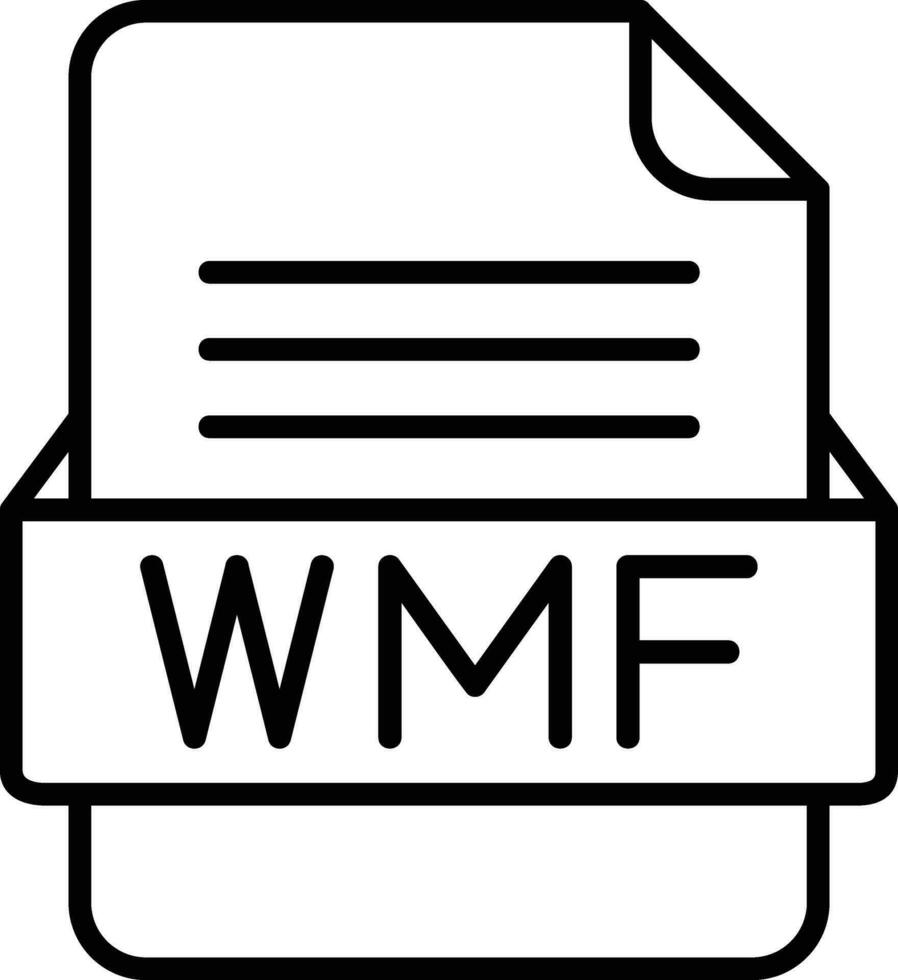 Wmf File Format Line Icon 28550902 Vector Art At Vecteezy
