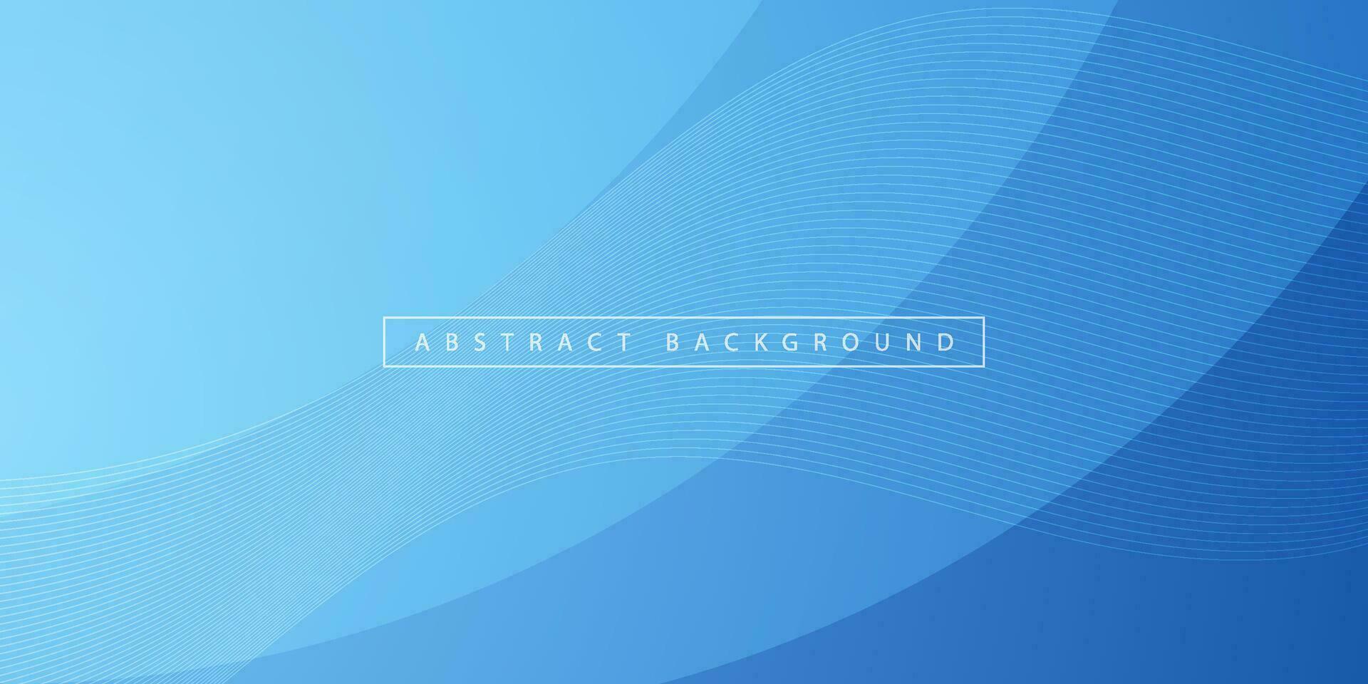 Modern abstract blue background with geometric curve shapes and wave lines. Colorful blue design ...