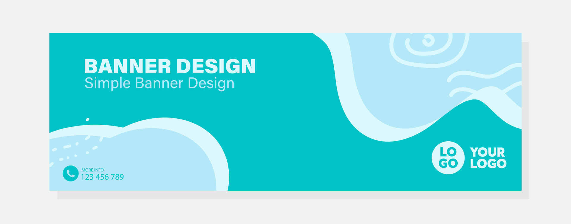 Abstract banner design web template, Horizontal header web banner ...