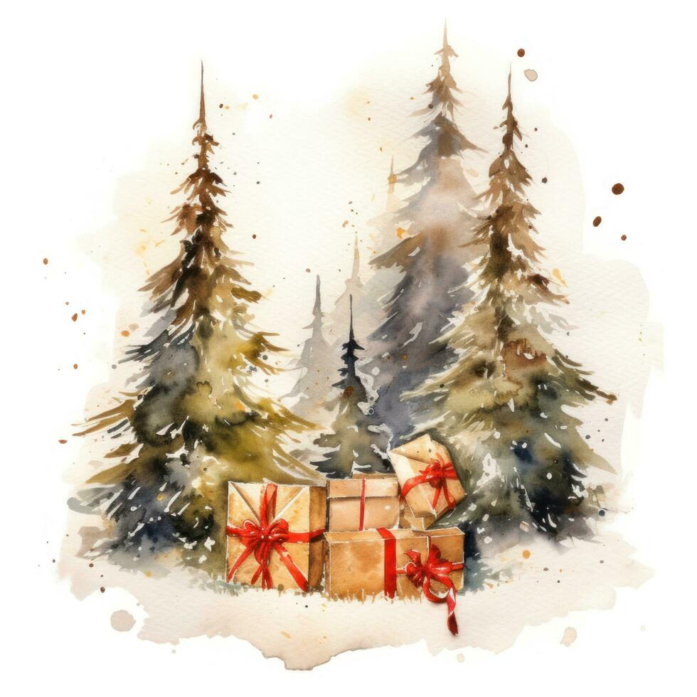 Watercolor Christmas clipart 28563036 Stock Photo at Vecteezy