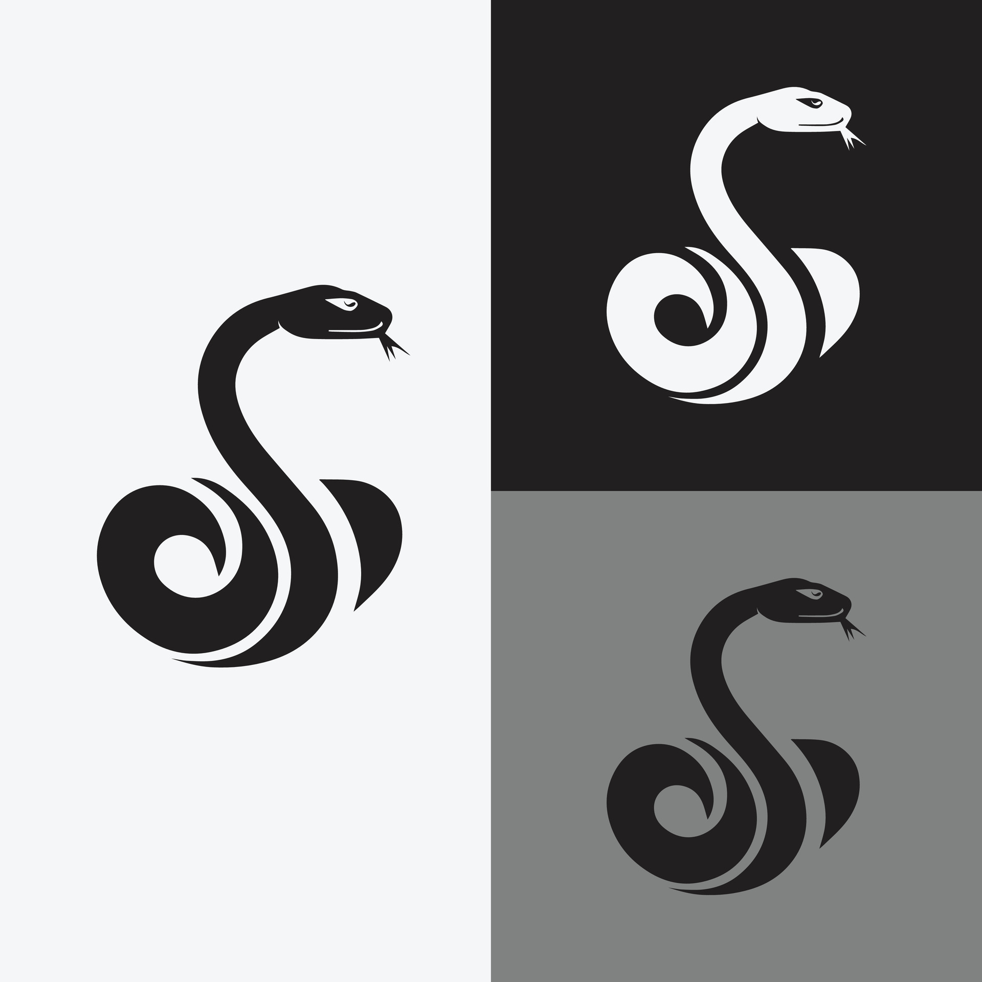 Snake logo, animal icon, Vector illustration 28566914 Vector Art at ...