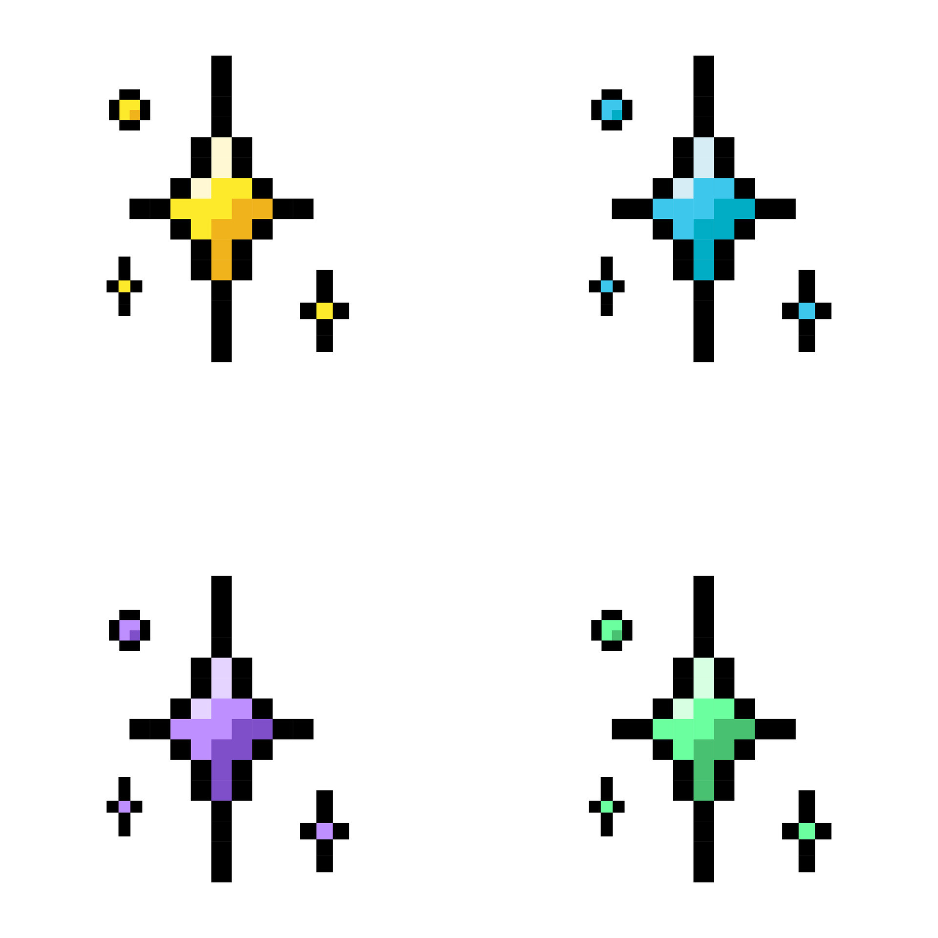 Set Of Pixel Sparkle 8 Bit Style Pixel Sparkle Glitter For Game Development And Design 28567891