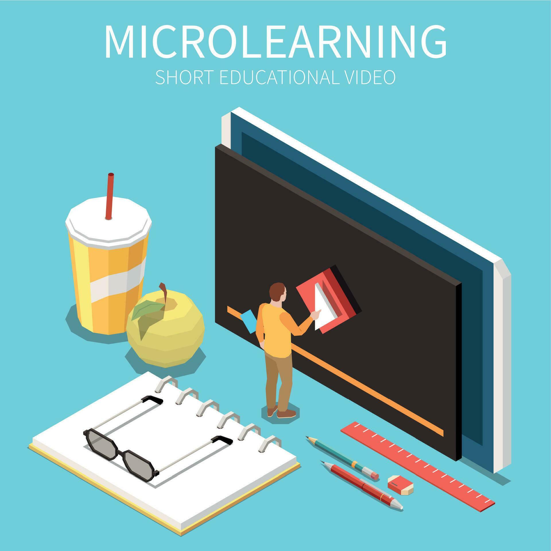 Microlearning Isometric Concept 28569634 Vector Art at Vecteezy