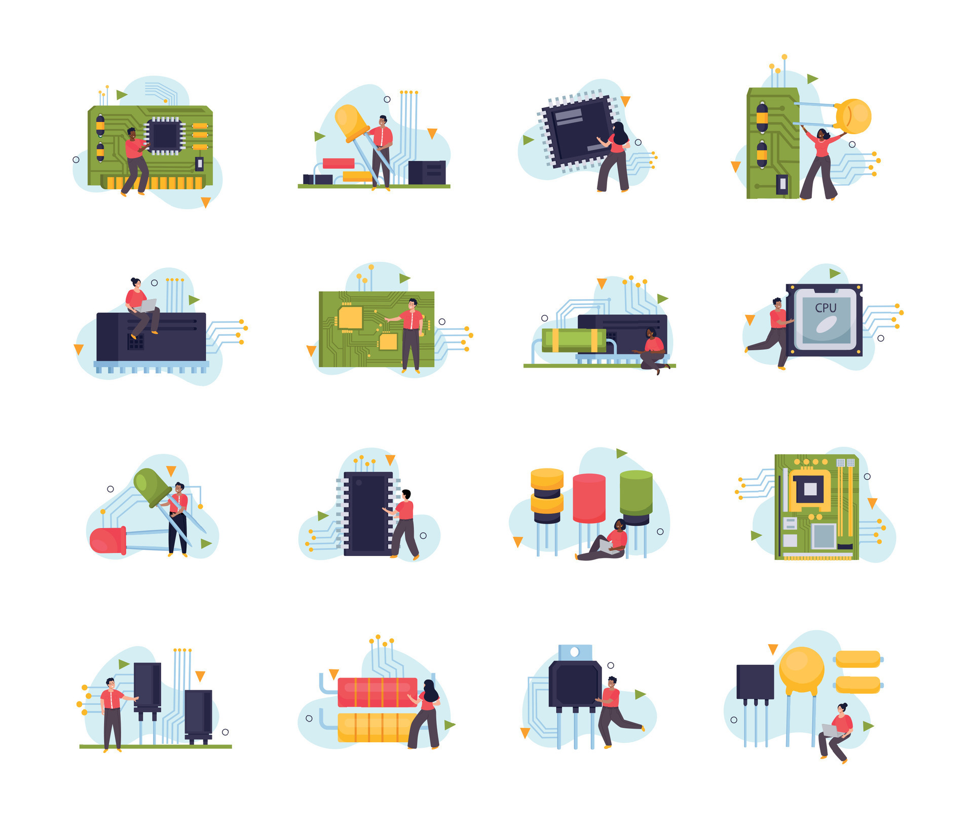 Microchip Icons Set 28569648 Vector Art at Vecteezy Microchip Icons Set 28569648 Vector Art at Vecteezy