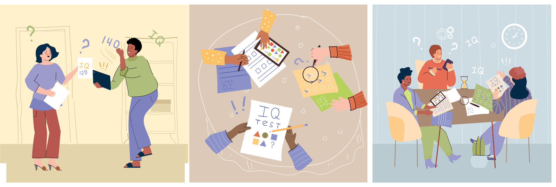 IQ Test Square Compositions 28571374 Vector Art at Vecteezy