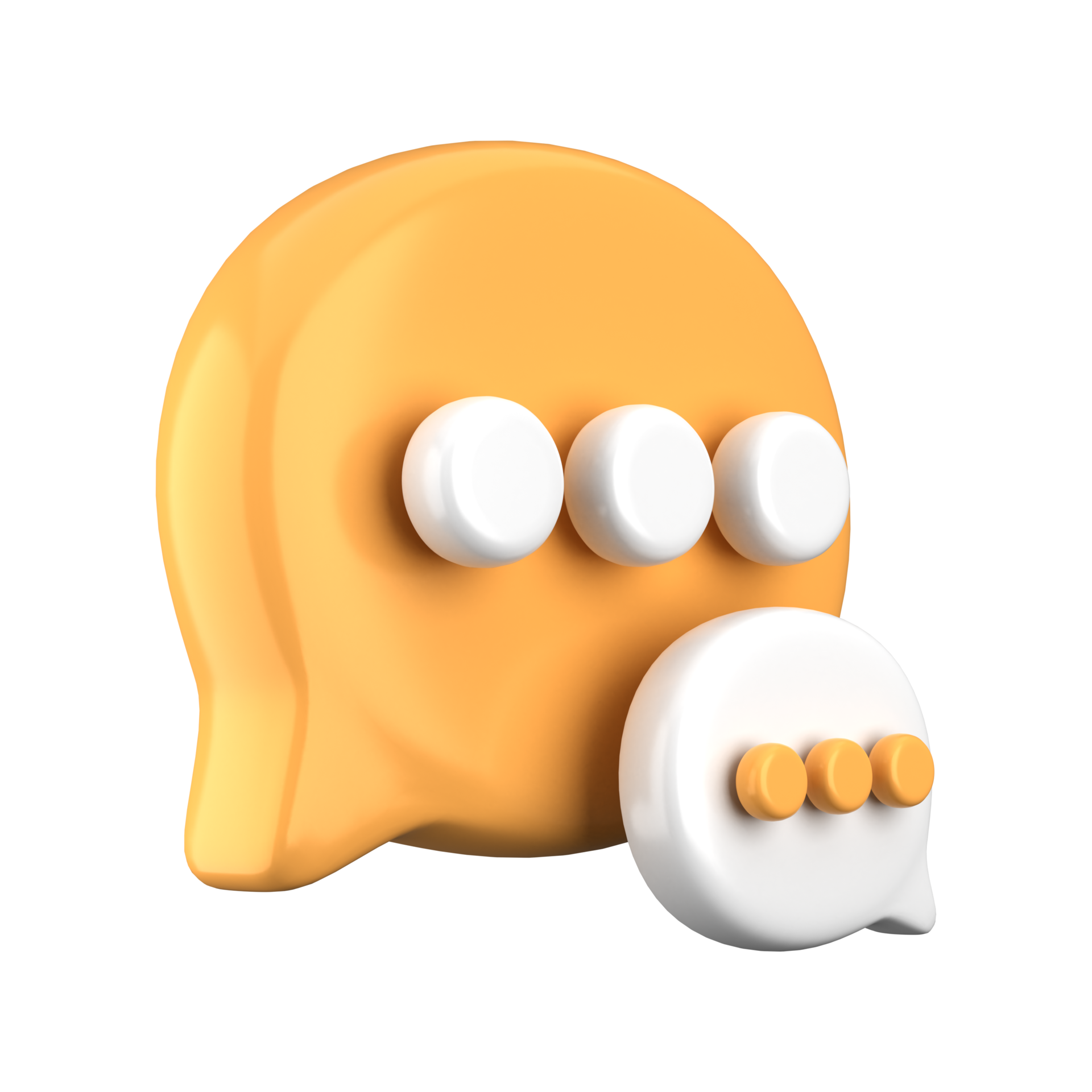 3d rendering of Speech bubble messages, bell notification, social media ...