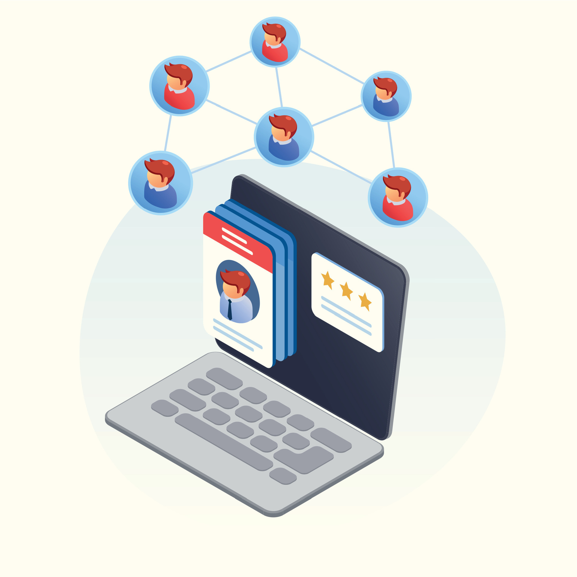 Crm Isometric Concept 28573615 Vector Art At Vecteezy