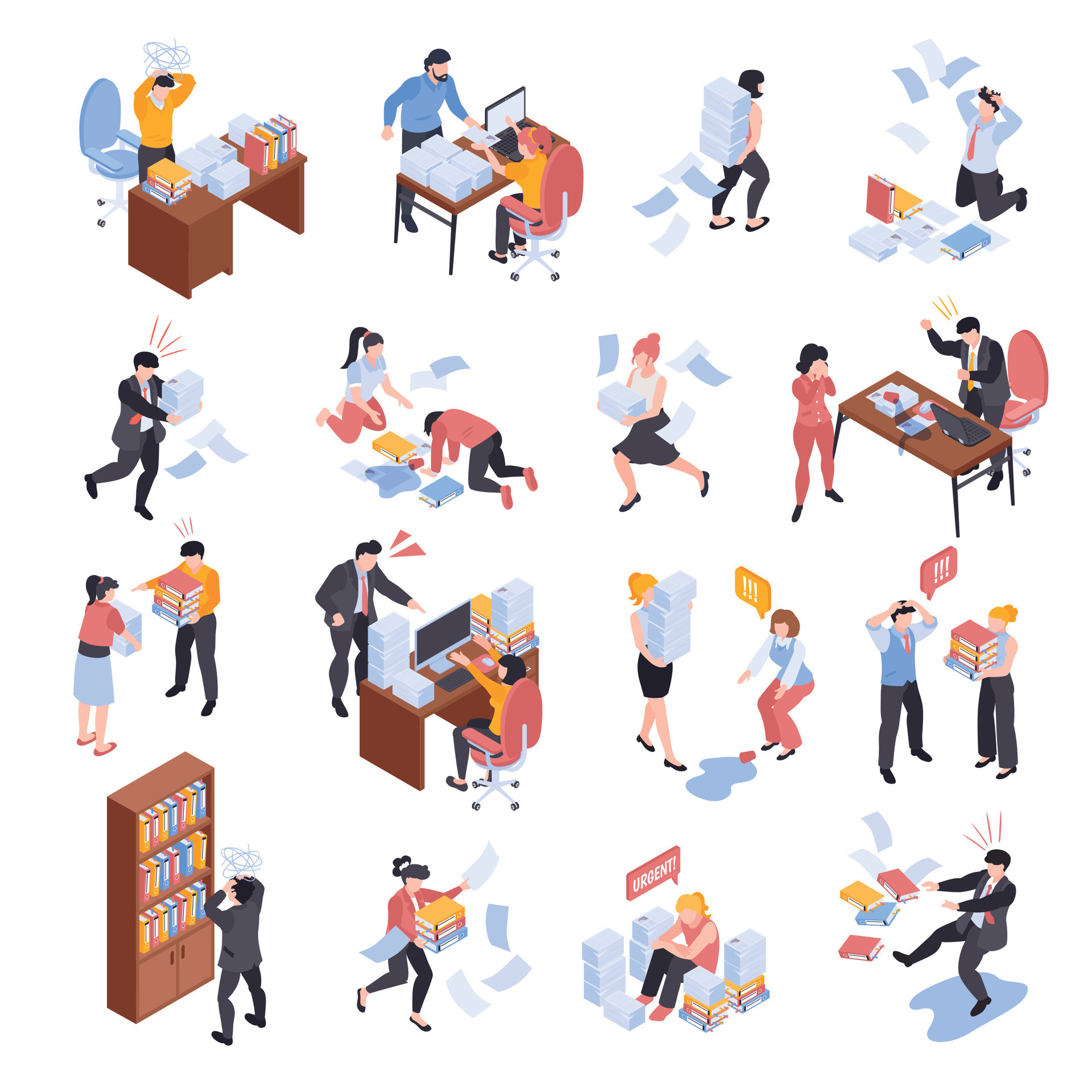 Unorganized Office Icon Set 28573738 Vector Art at Vecteezy Unorganized Office Icon Set 28573738 Vector Art at Vecteezy