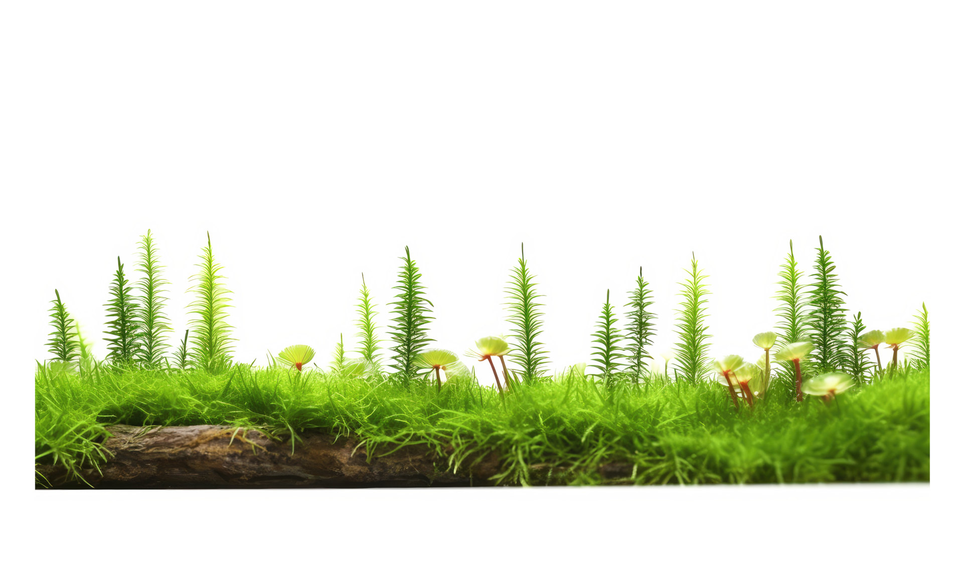 green grass growing in a meadow with moss . AI Generated 28573896 PNG