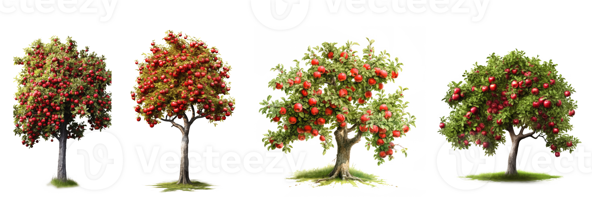 apple tree, red apple . AI Generated 28574182 PNG