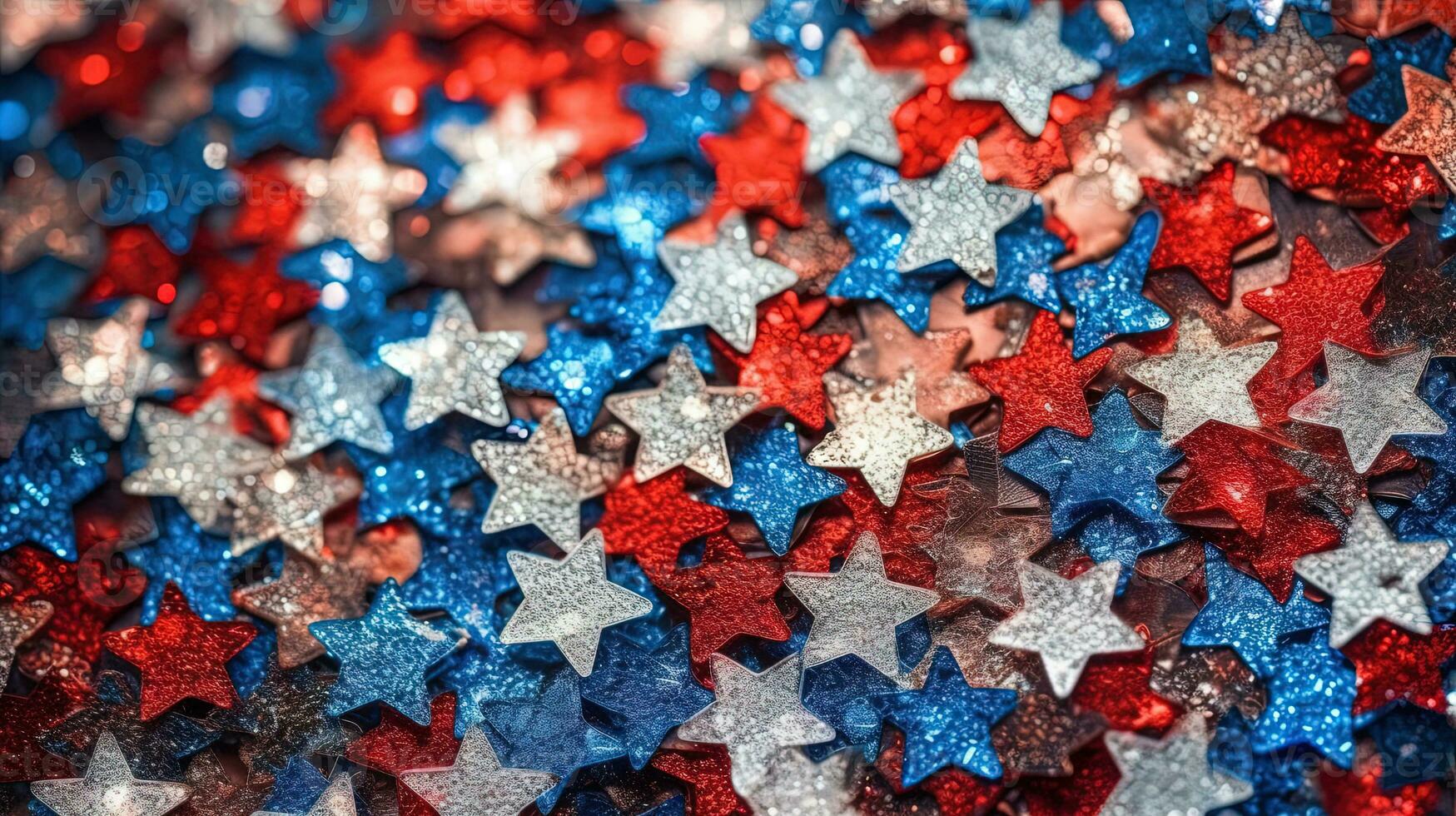 Abstract shiny background with blue and golden glitter. Scattered confetti sparkles with shiny ...