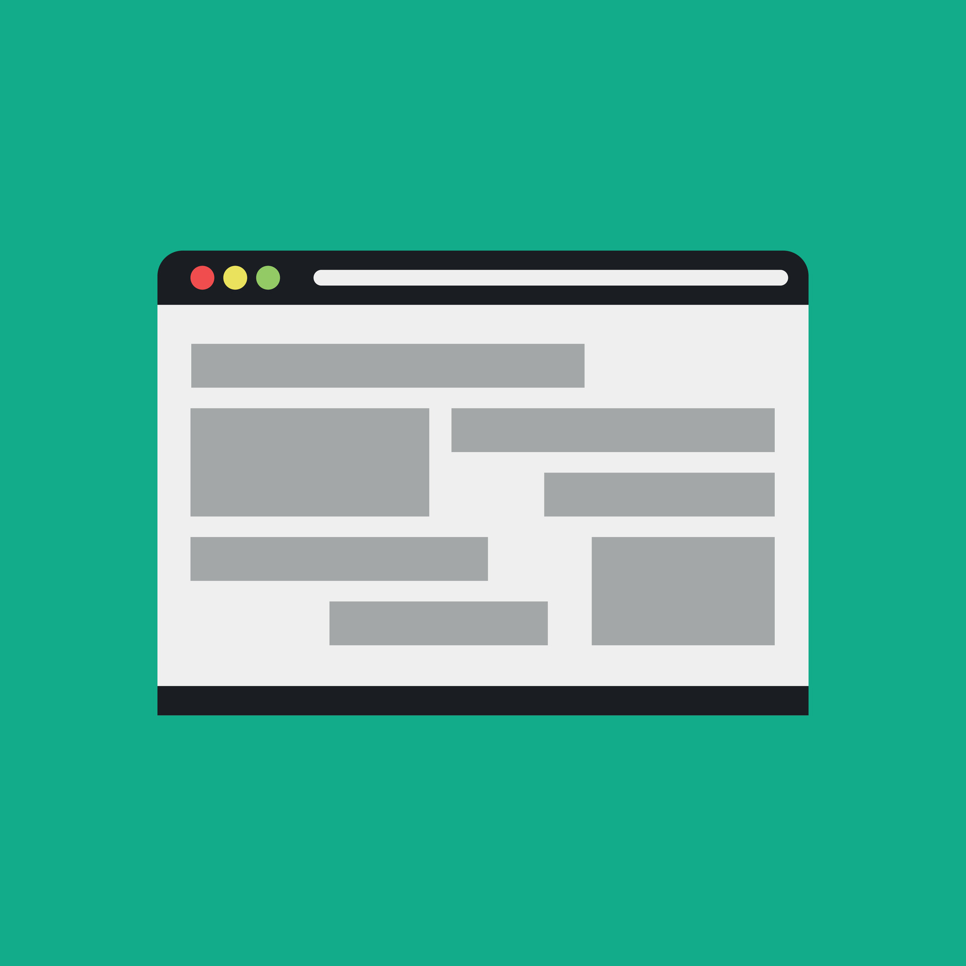 Computer screen with content. Simple vector design 28574839 Vector Art ...