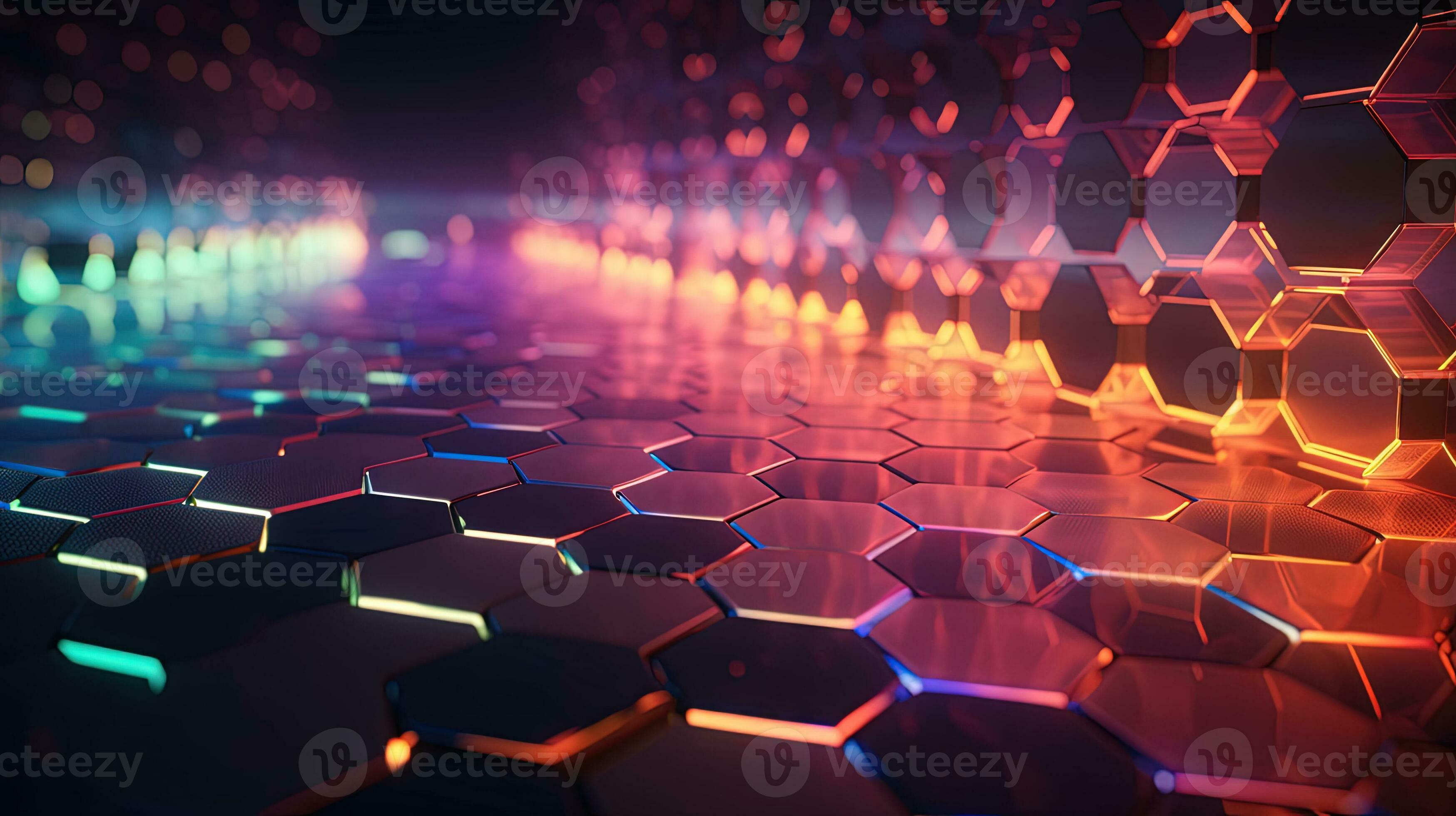 Abstract background with hexagonal tiles. Tech styled hex pattern ...