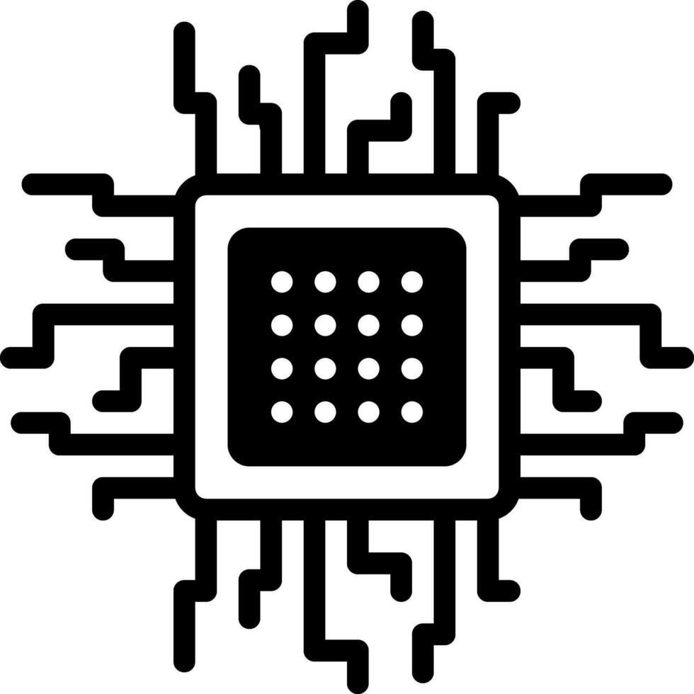 solid icon for processor 28576511 Vector Art at Vecteezy