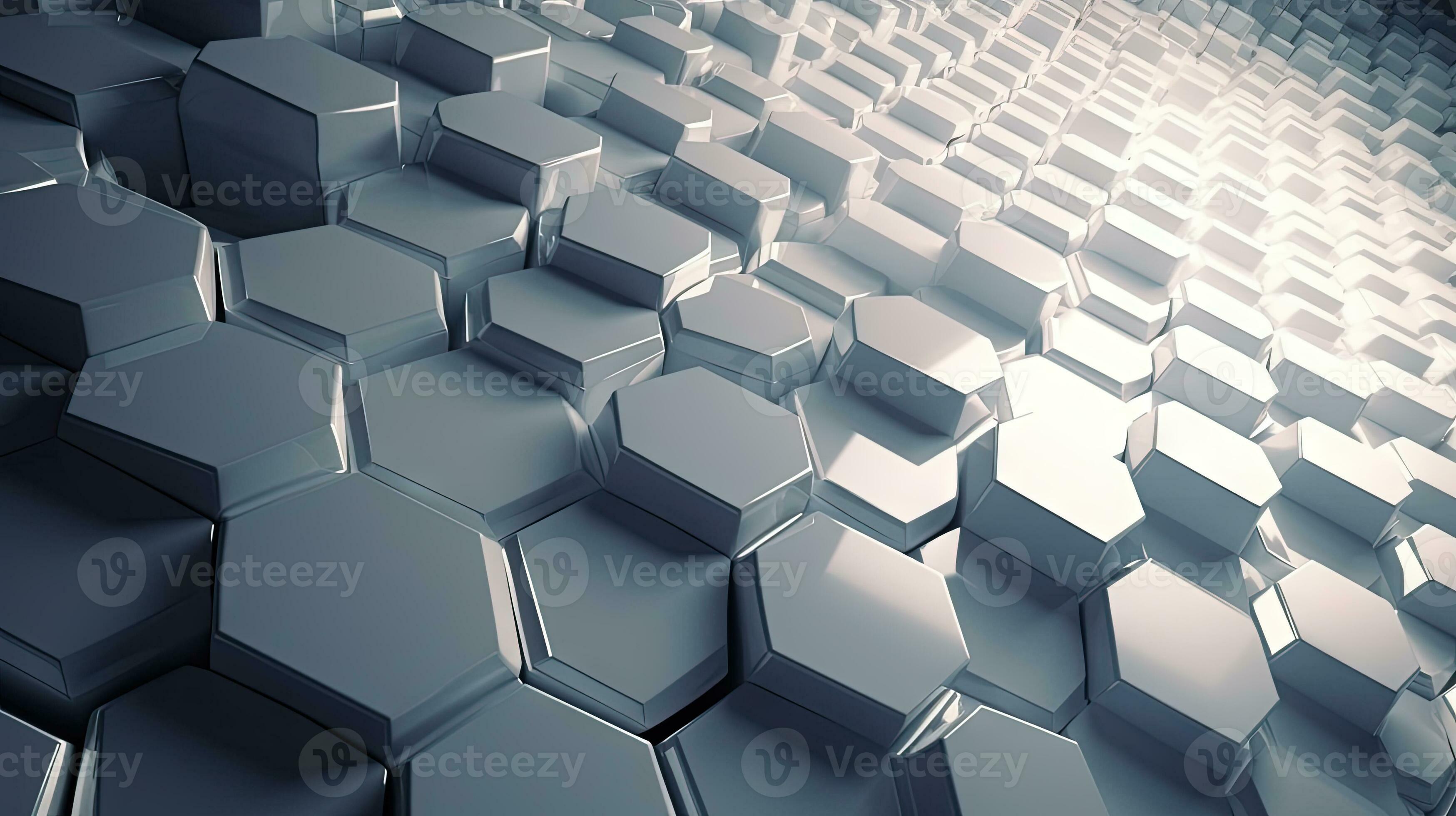 Abstract background with hexagonal tiles. Tech styled hex pattern ...