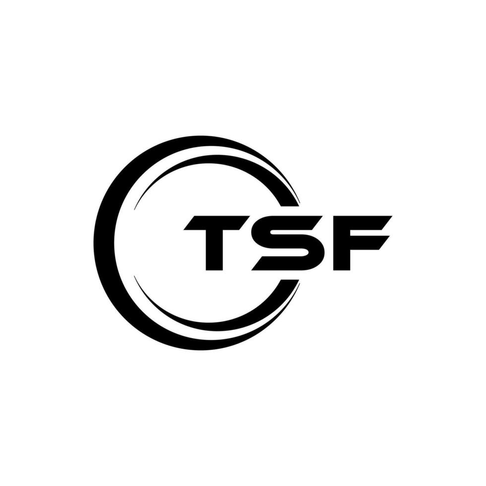 TSF Letter Logo Design, Inspiration for a Unique Identity. Modern Elegance and Creative Design ...