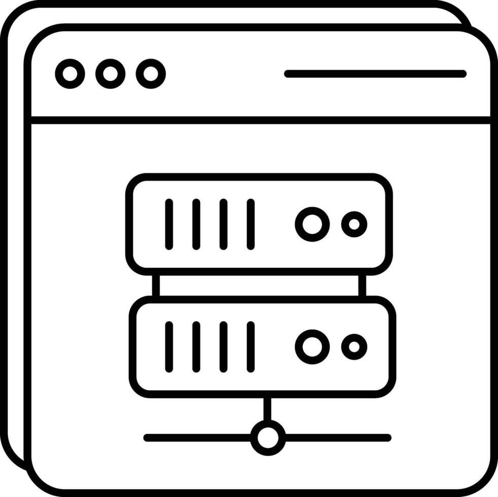web server line icon design style 28577881 Vector Art at Vecteezy