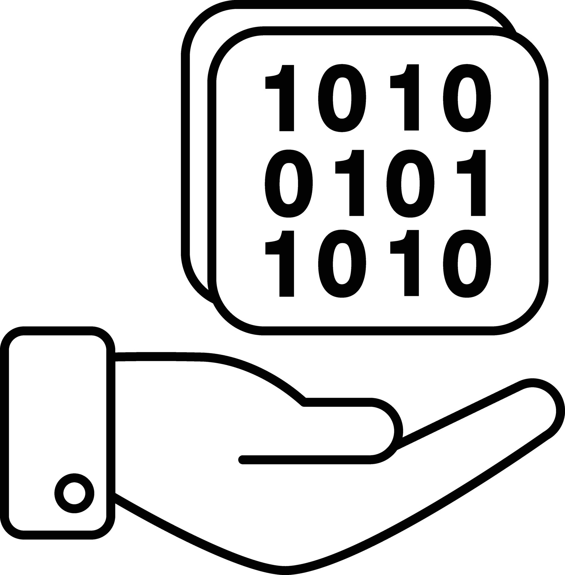 Binary Line Icon Design Style 28577889 Vector Art At Vecteezy
