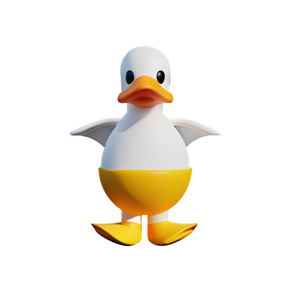 Duck 3d Rendering Icon Illustration 28578046 Png