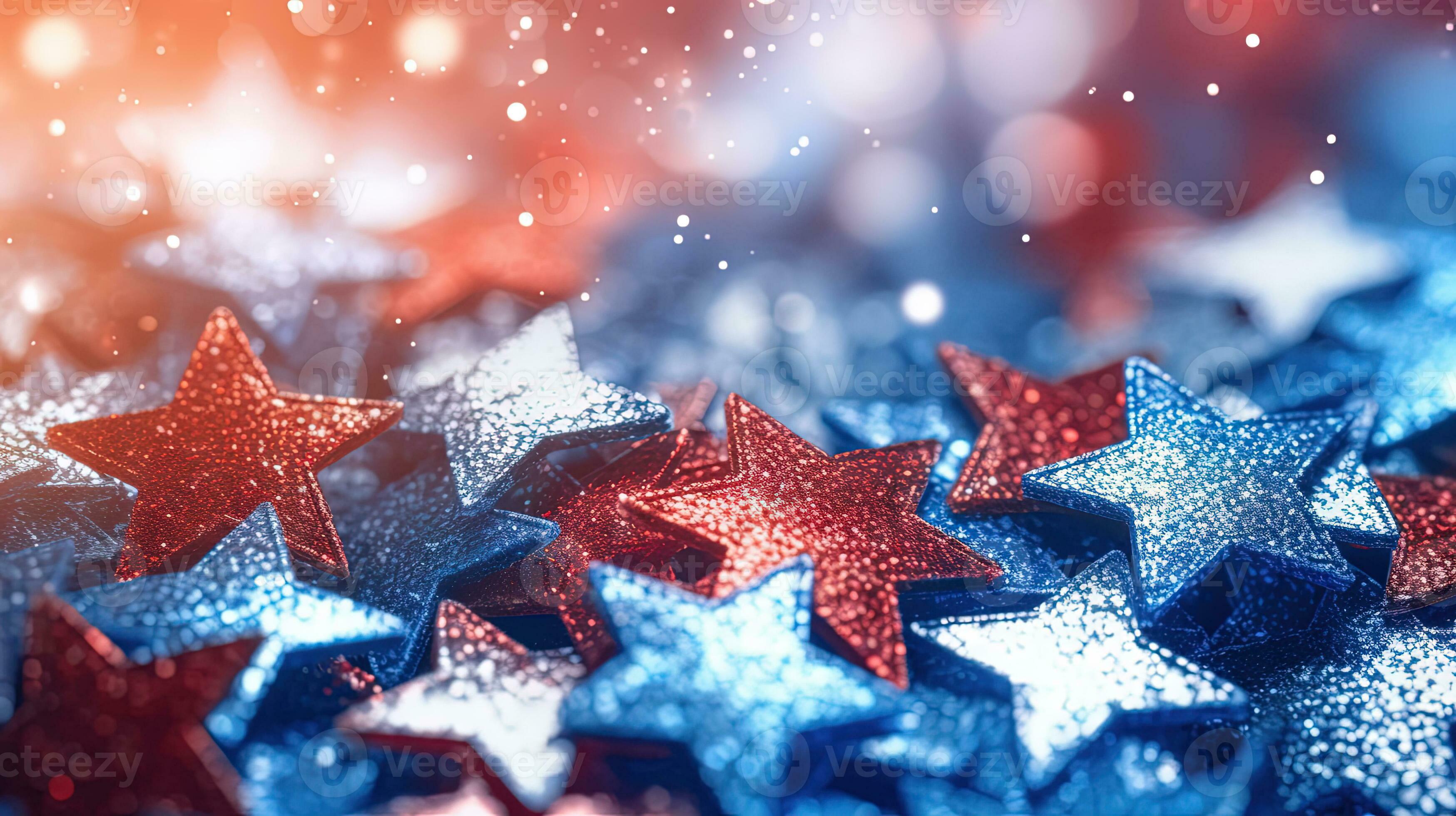 Abstract shiny background with blue and golden glitter. Scattered confetti sparkles with shiny ...