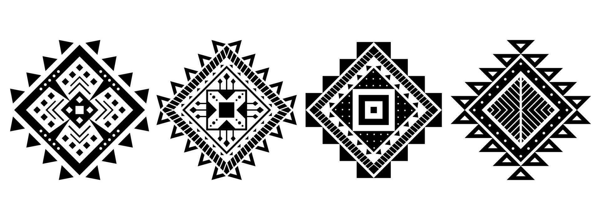 Aztec vector elements. 28581160 Vector Art at Vecteezy