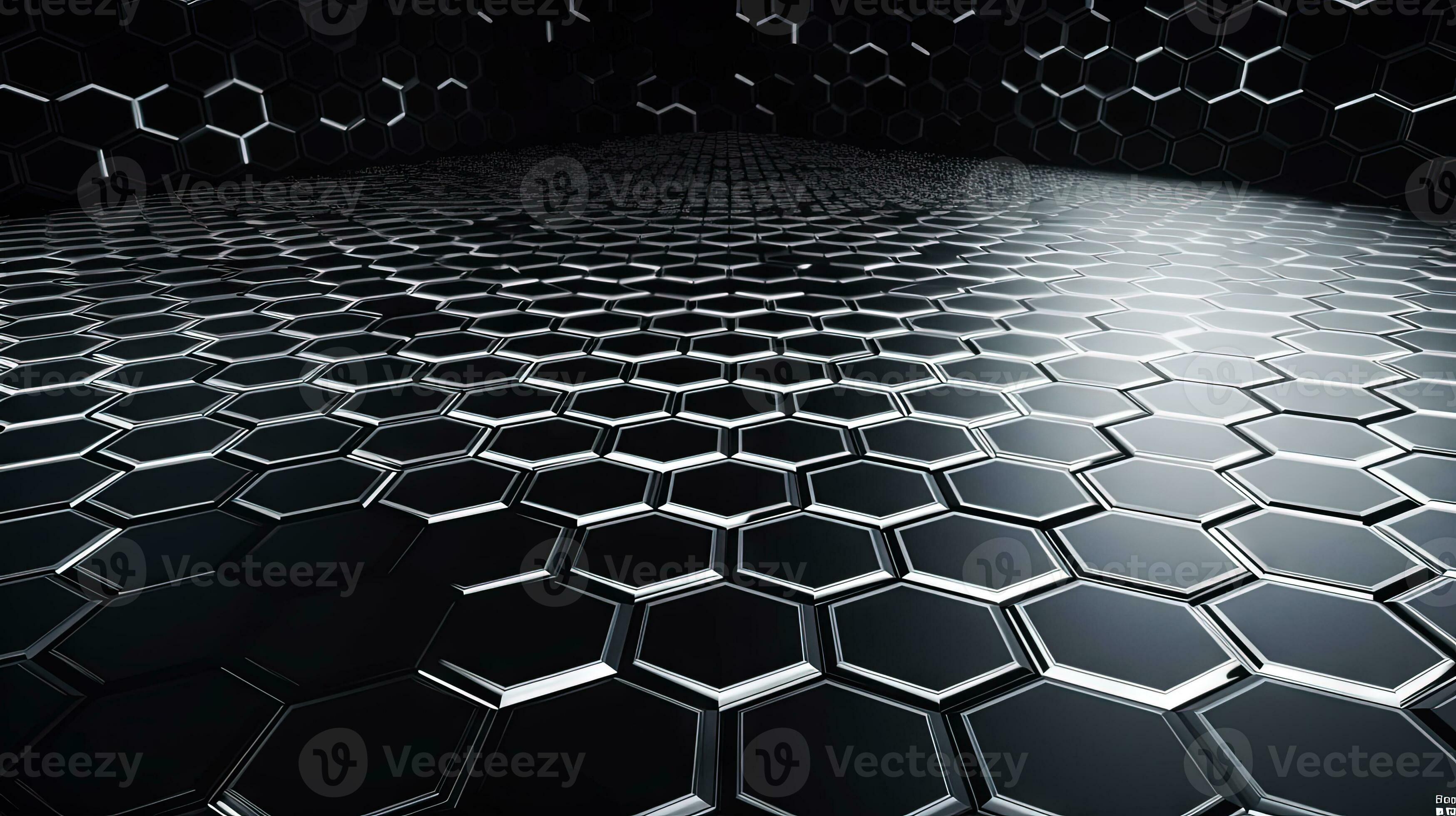 Abstract background with hexagonal tiles. Tech styled hex pattern ...