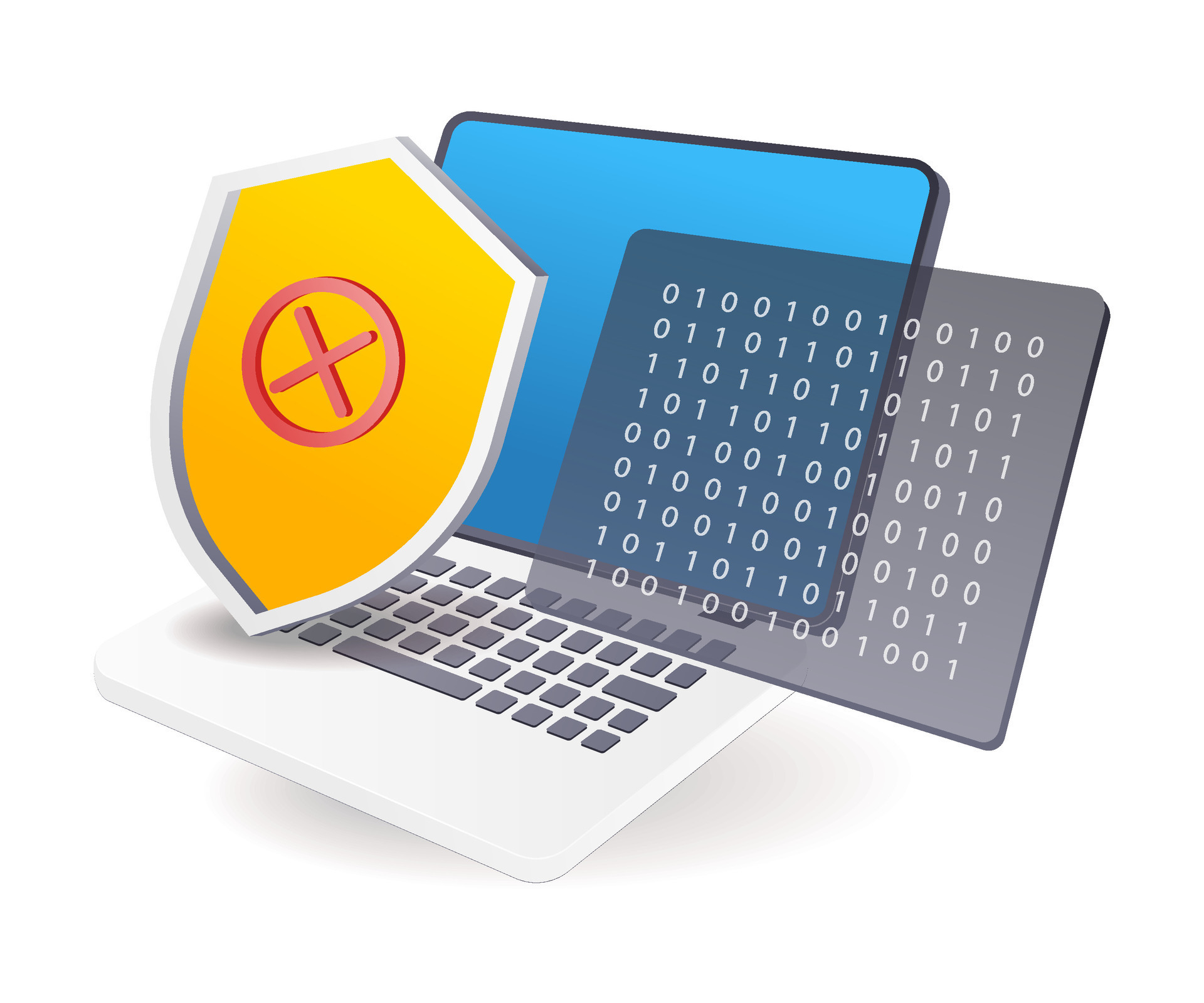 Virus malware hacker computer system server security 28583259 Vector ...