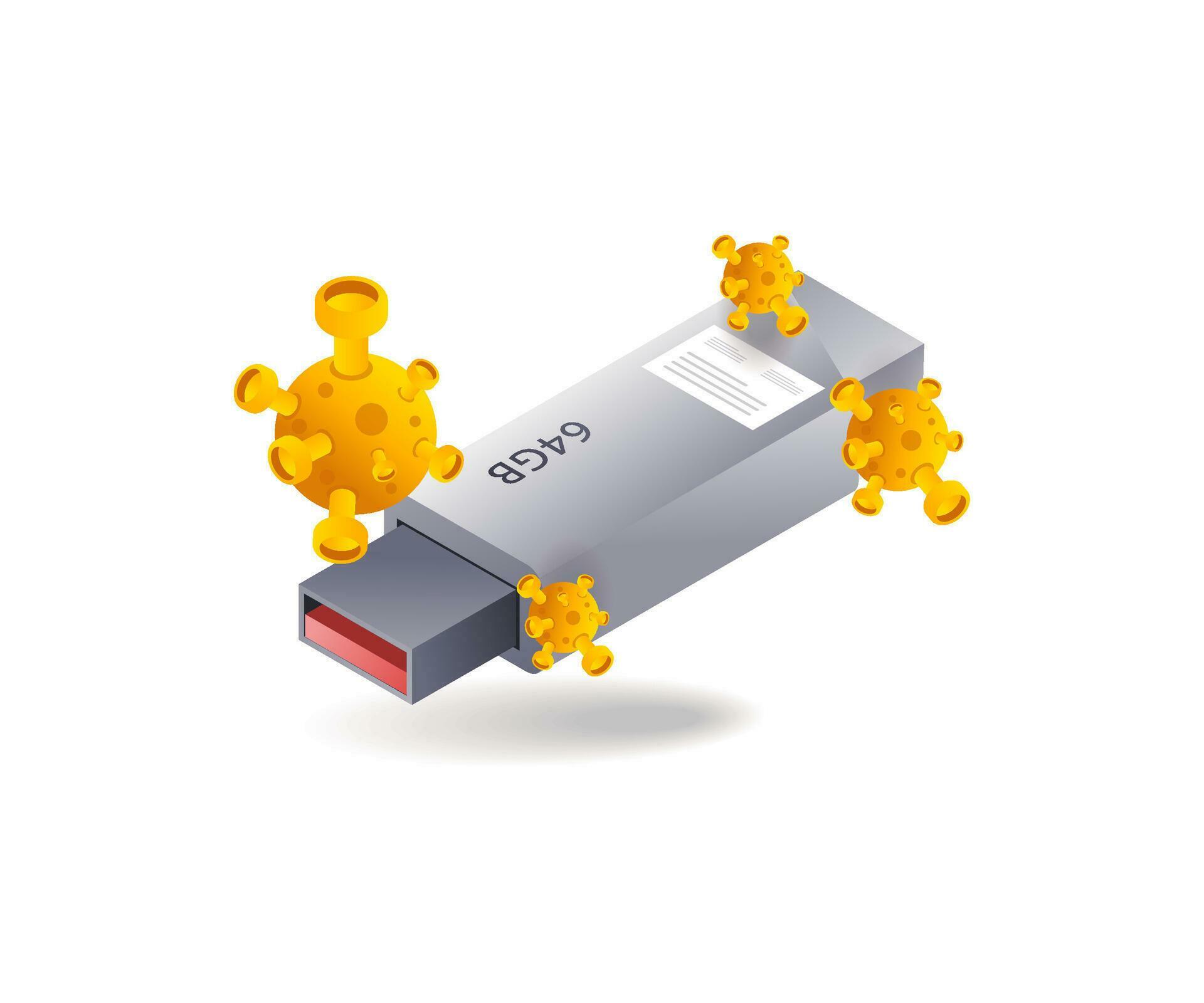 Flash data malware virus attack 28583264 Vector Art at Vecteezy