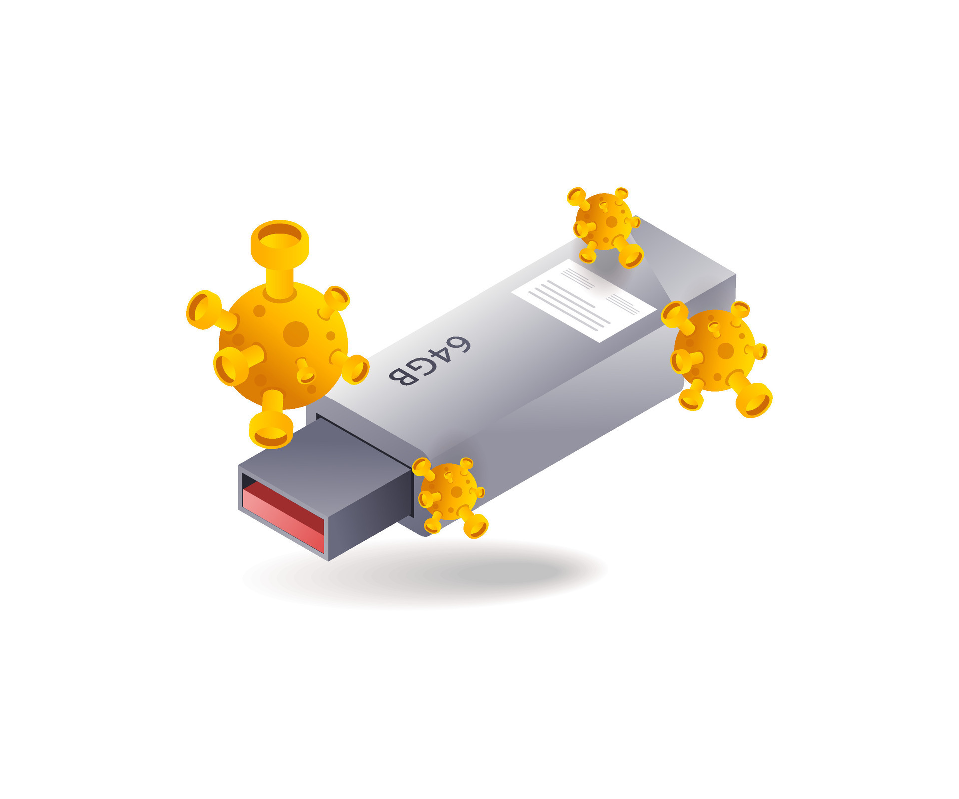 Flash data malware virus attack 28583264 Vector Art at Vecteezy