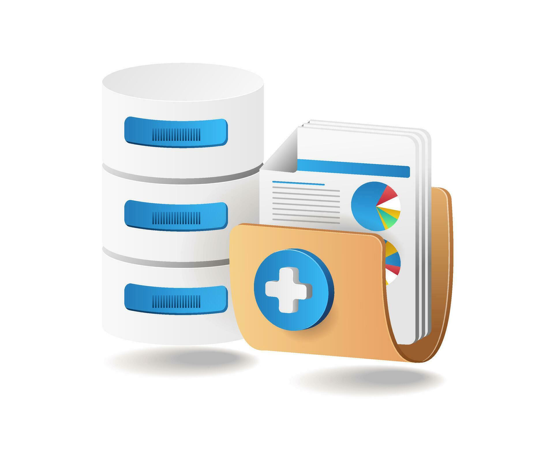 Database server management 28583317 Vector Art at Vecteezy