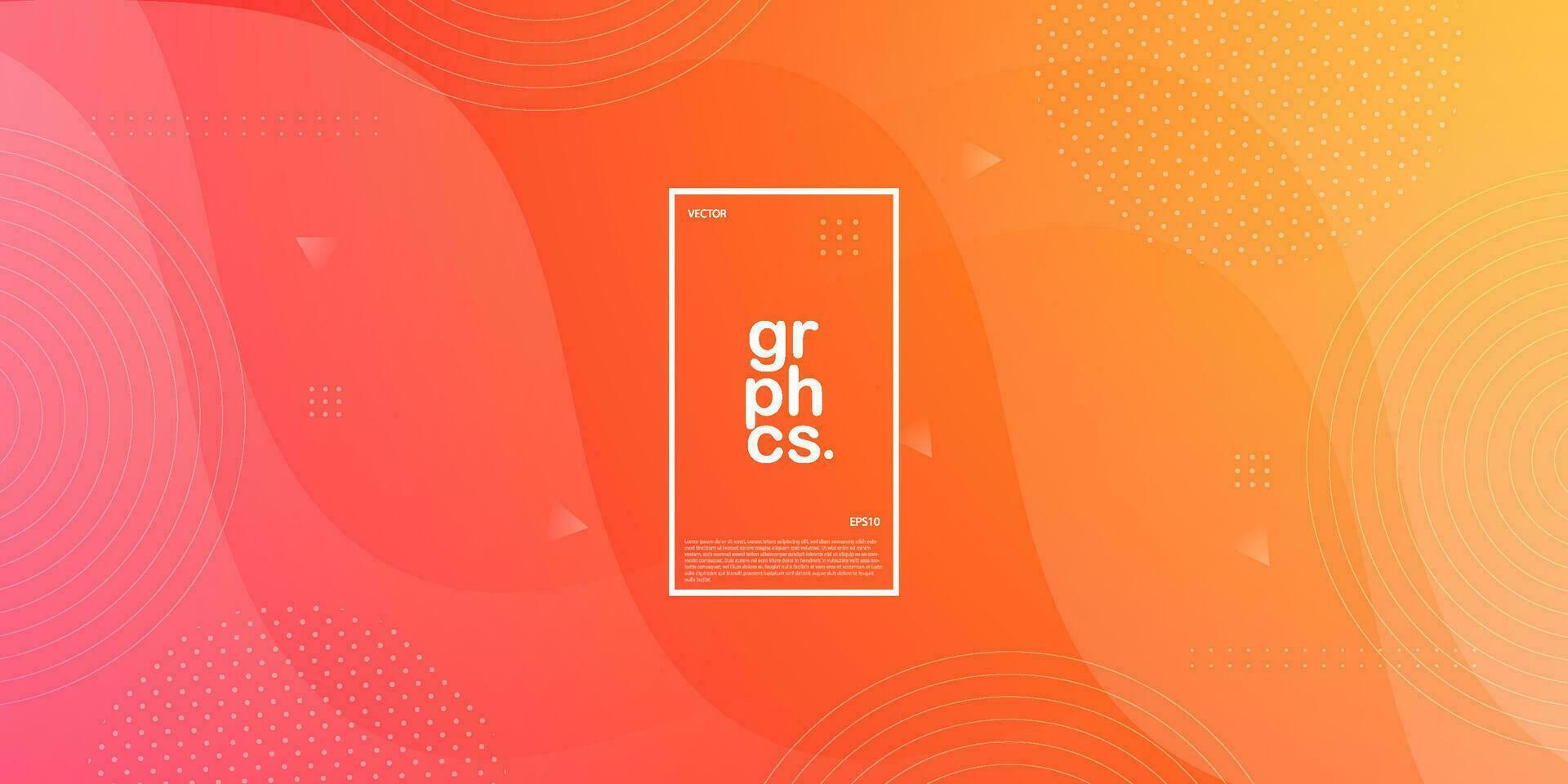 resumen naranja ola antecedentes con brillante degradado color. resumen ...